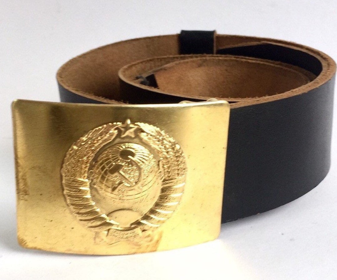 Новый Советский Военный Ремень Армейский Винтаж Латунная - Etsy