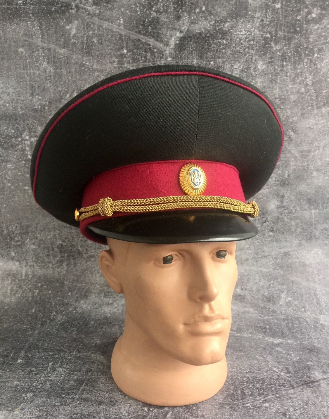 Vintage Military Cap Ukrainian Visor Cap army high Rank - Etsy