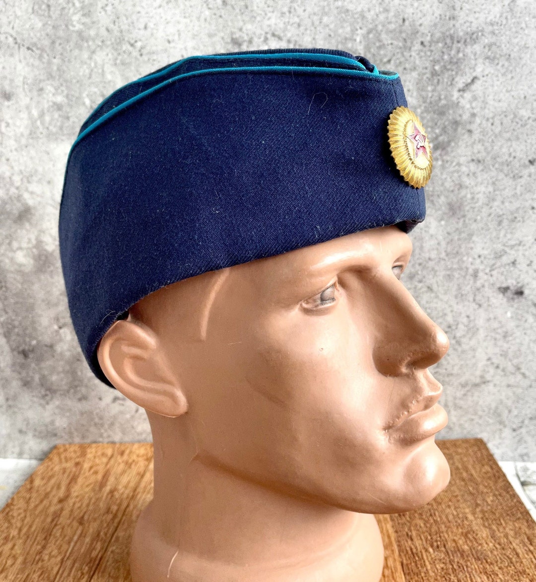 Soviet Soldier Forage Cap, Garrison Cap Military , Red Army, Technical ...