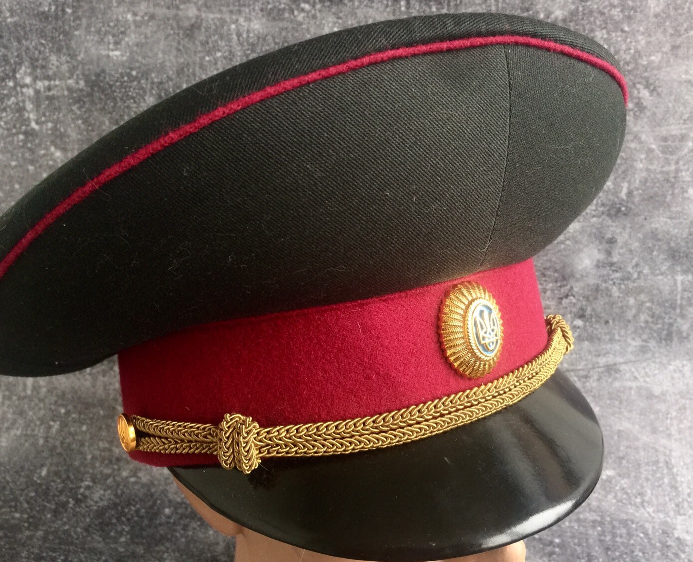 Vintage Military Cap Ukrainian Visor Cap army high Rank - Etsy