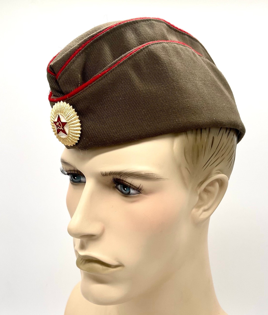 Soviet Vintage Forage - Cap, High Rank Officer Garrison Cap - Military ...