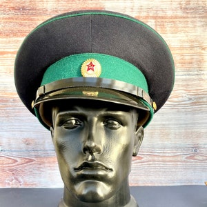 Vintage Soviet Army Hat - High Rank Officer’s Visor Cap , Military ...