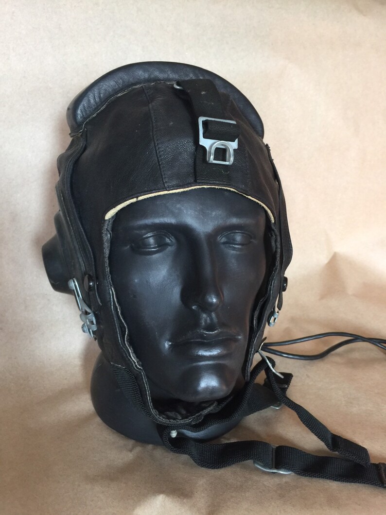 1975 Soviet Pilot Helmet vintage Pilot Helmet 59 Cm Black | Etsy