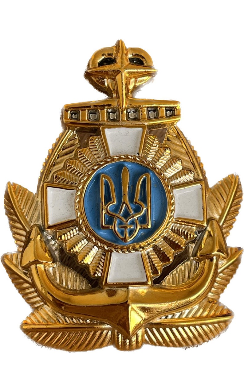 Ukrainian Military Navy Badge Hat Cap Parade Insignia Cockades Ship ...