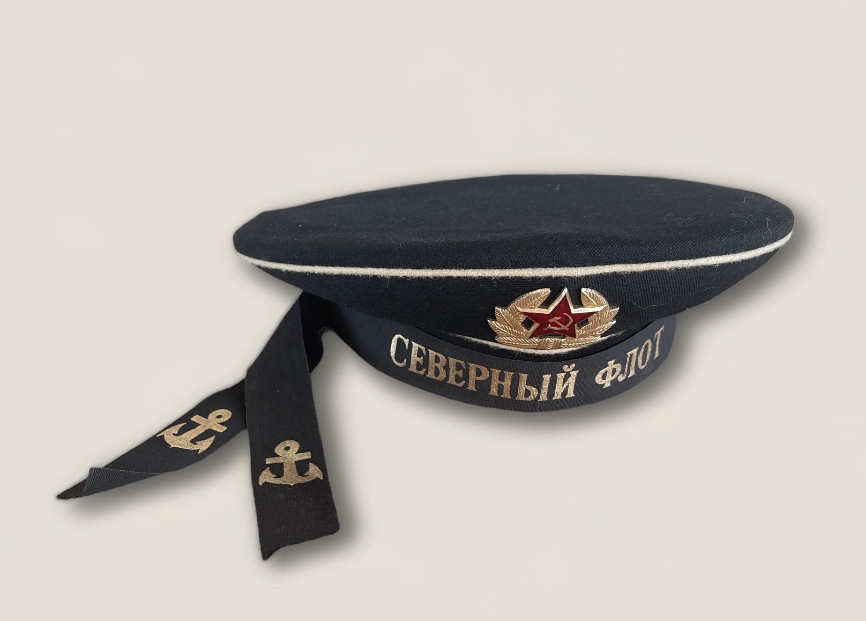 Soviet Navy Cap - Безкозырка - Sailor Hat- Size 53 - North Fleet - USSR ...