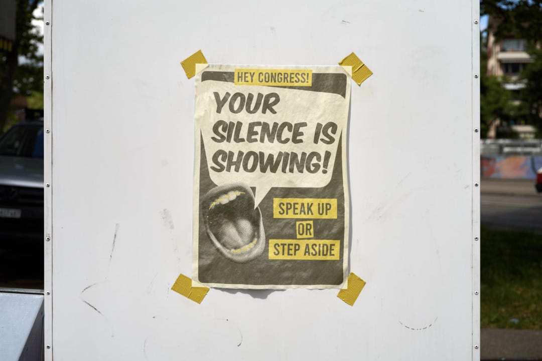 Your Silence is Showing - Liberal Protest Sign - Etsy