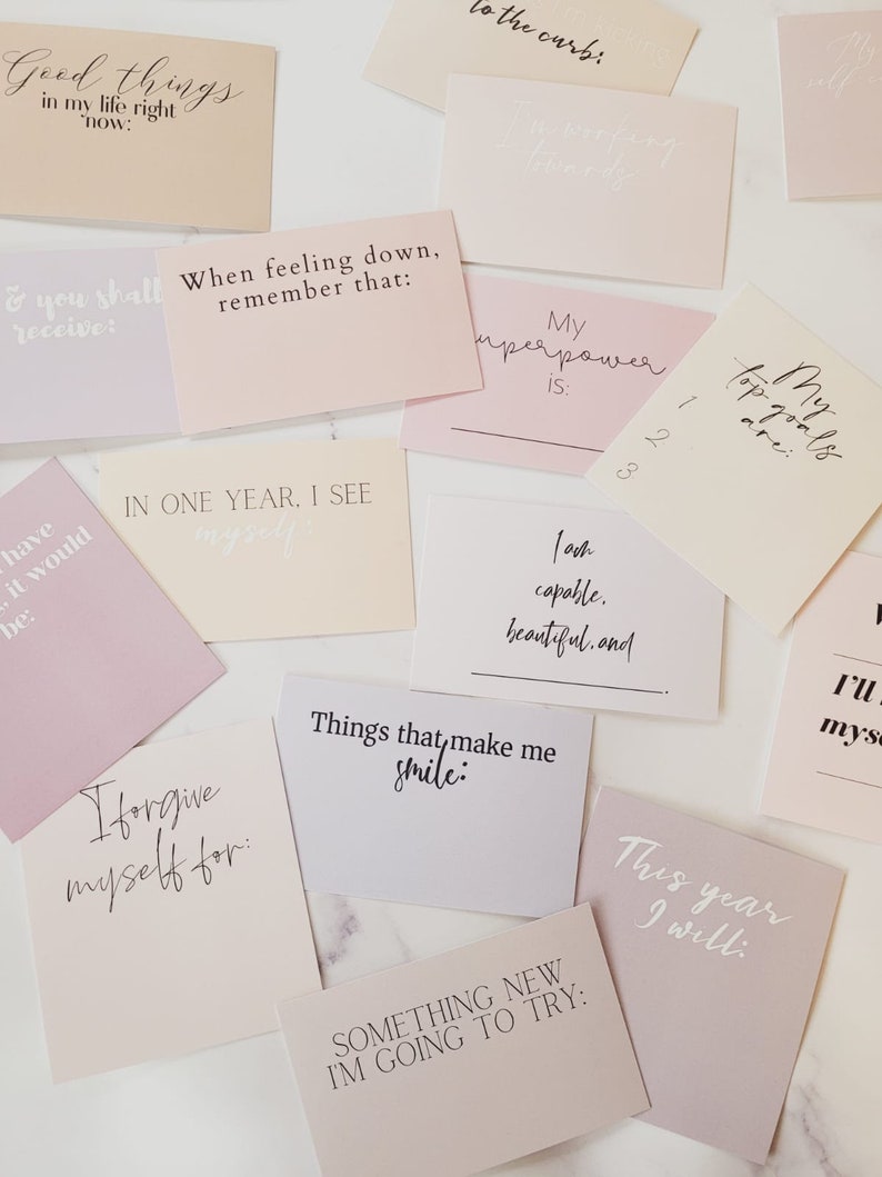 Customized Vision Board/inspirational Cards - Etsy