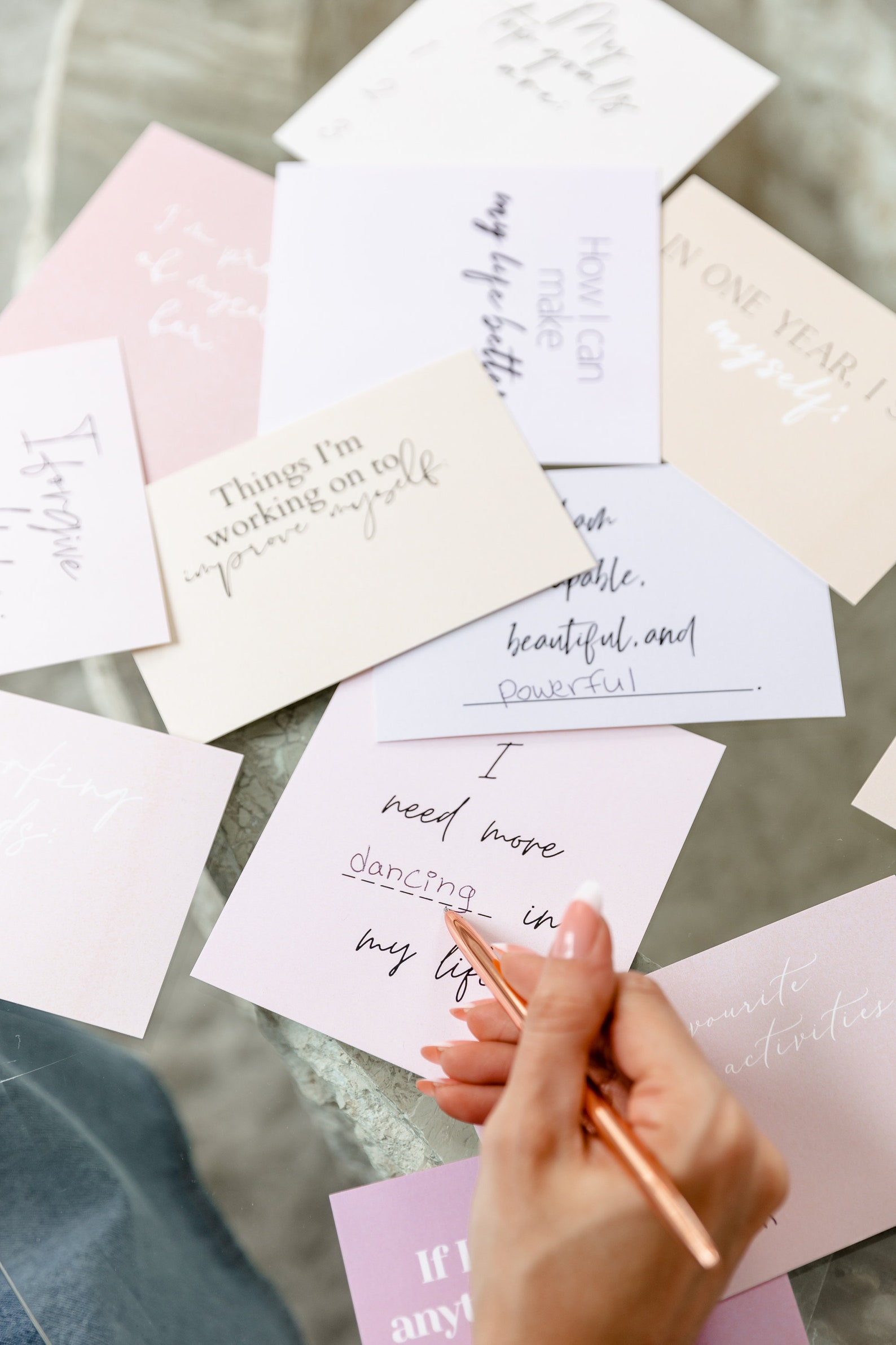 Customized Vision Board/inspirational Cards - Etsy