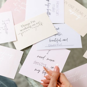 Customized Vision Board/inspirational Cards - Etsy Canada