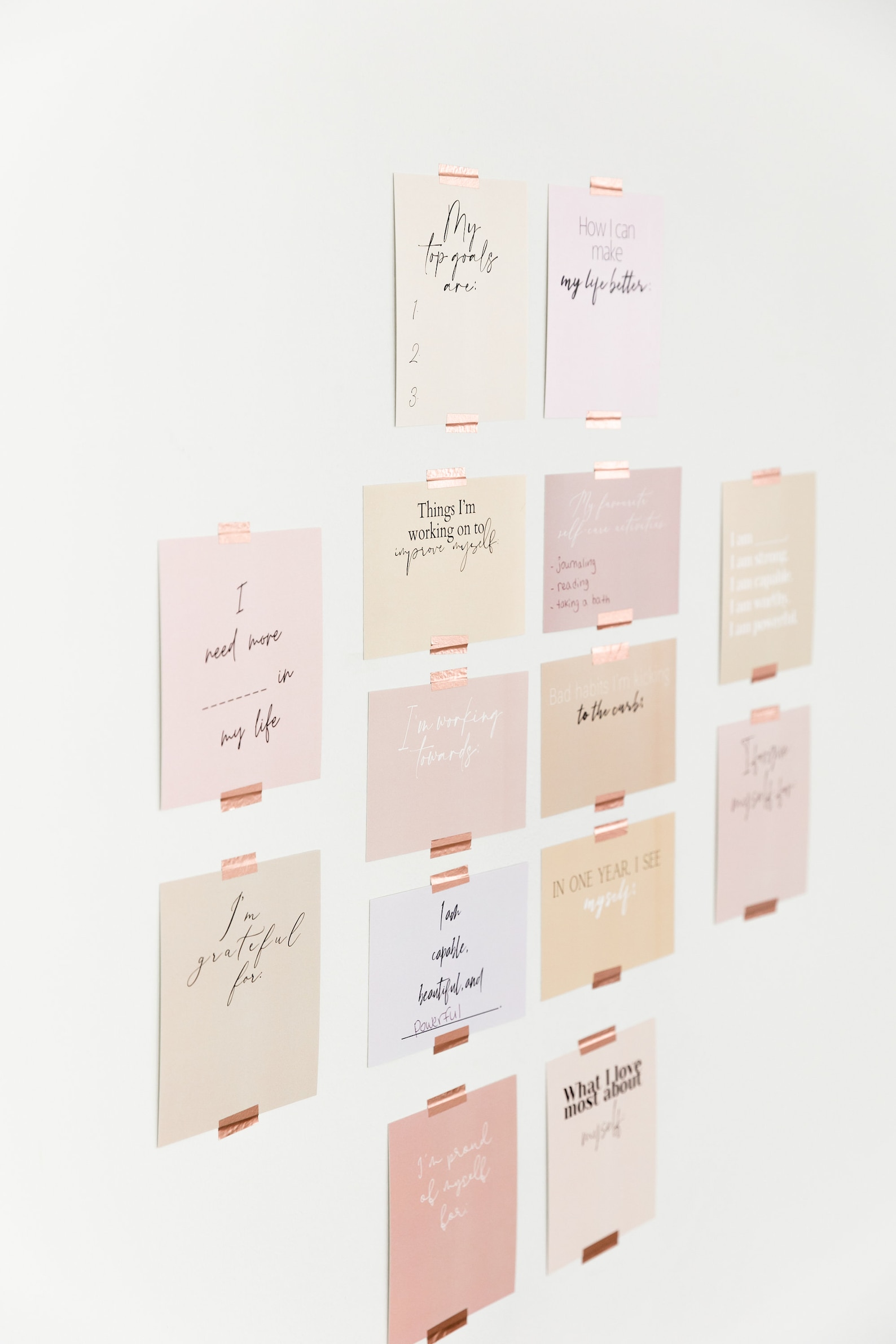 Customized Vision Board/inspirational Cards - Etsy