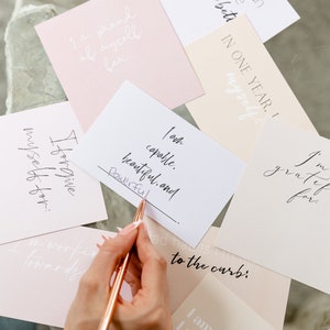 Customized Vision Board/inspirational Cards - Etsy