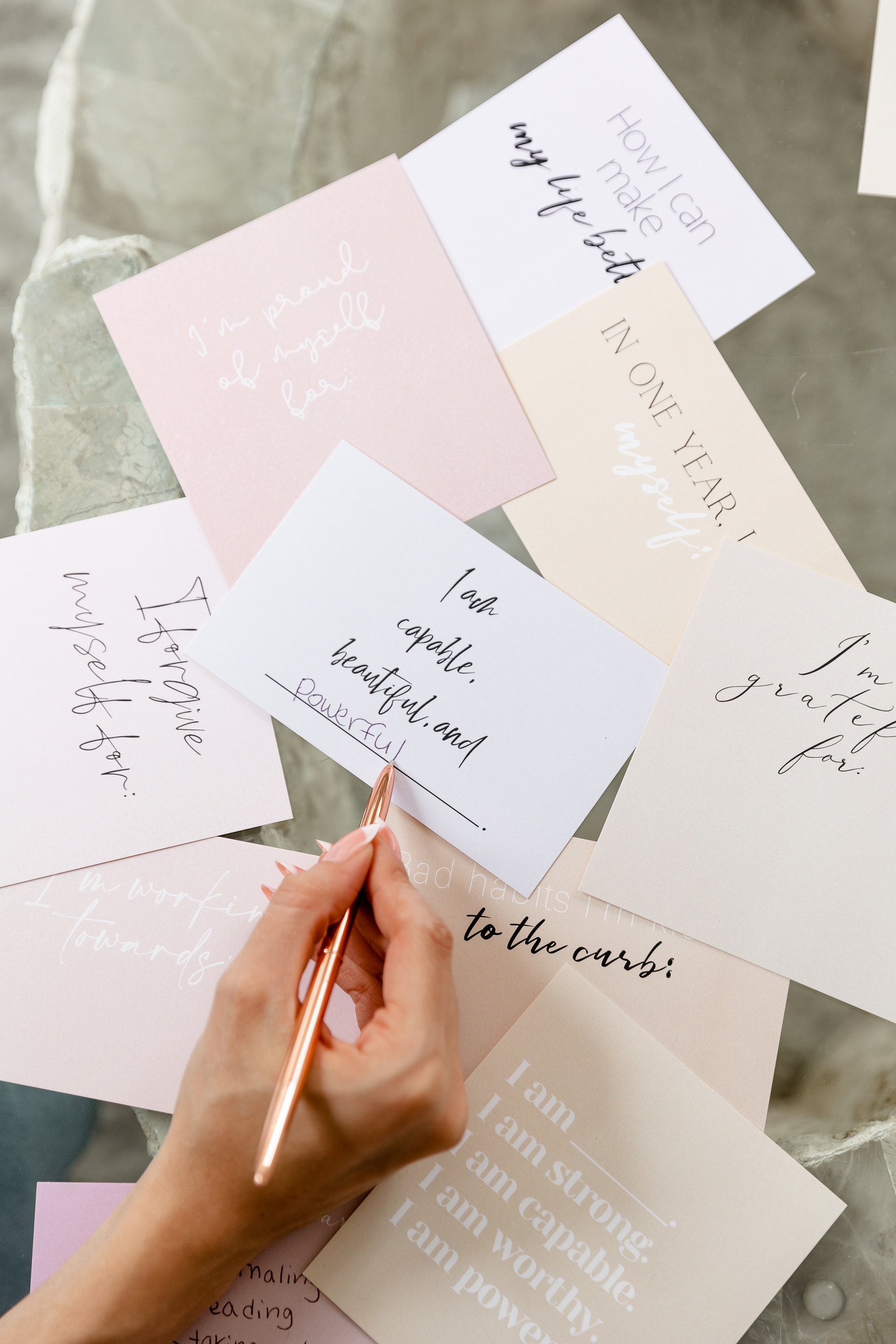 Customized Vision Board/inspirational Cards - Etsy Canada