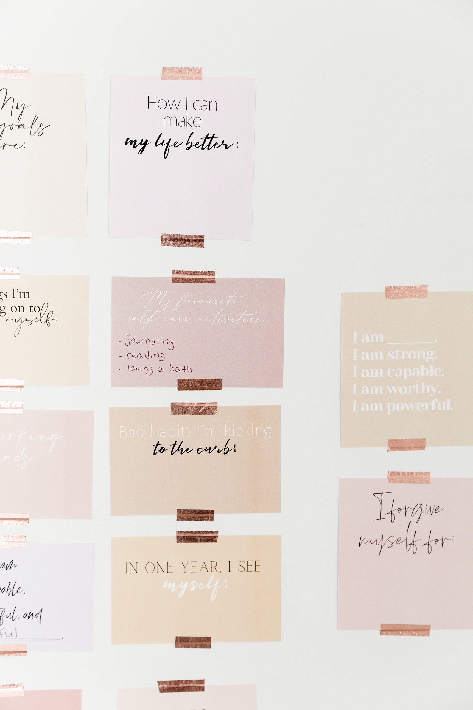 Customized Vision Board/inspirational Cards - Etsy Canada