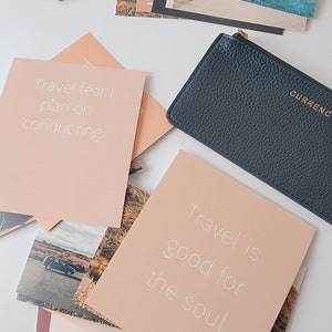 Travel Vision Board/inspirational Cards - Etsy