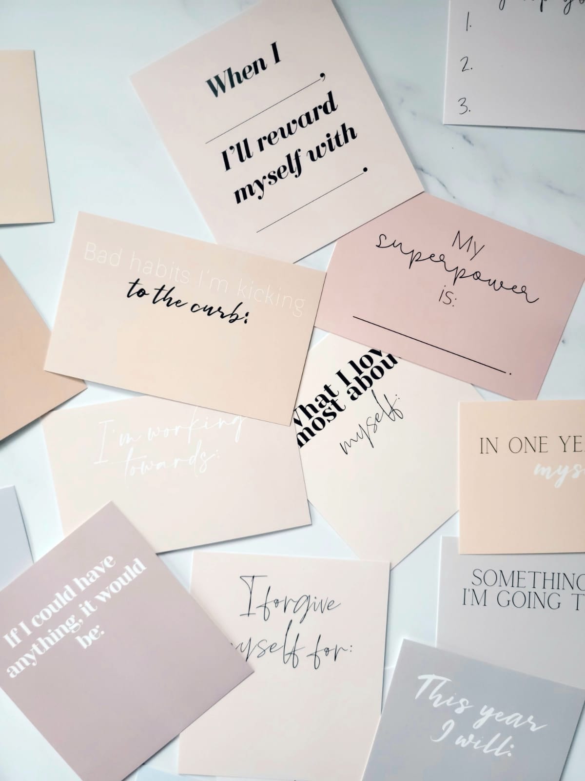 Customized Vision Board/inspirational Cards - Etsy Canada