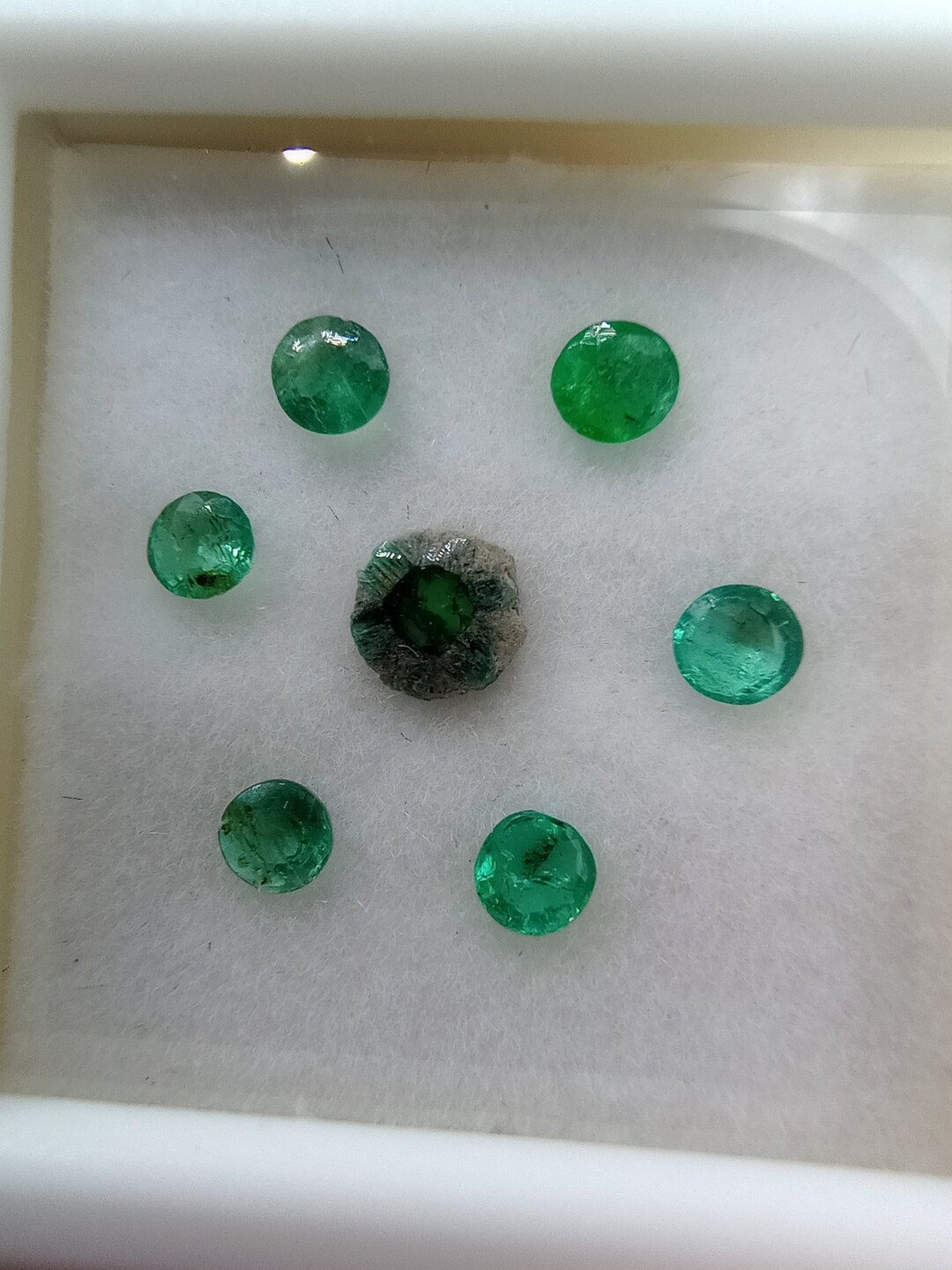 Emerald Trapiche Set - Etsy