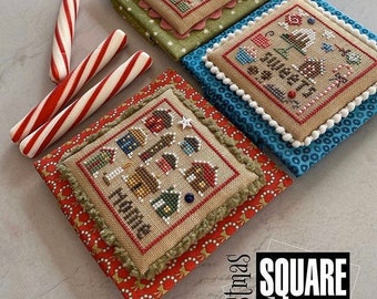 HEART in HAND Christmas Square Dance 1 Includes Embellishments Counted ...