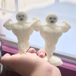Buff Strong Smiski GLOW in the DARK Figurine 3D Printed Funny Gifts - Etsy
