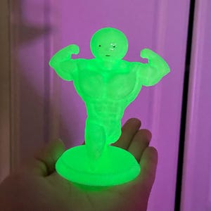 Buff Strong Smiski GLOW in the DARK Figurine | 3D Printed Funny Gifts ...