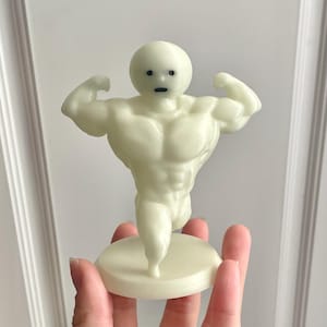 Buff Strong Smiski GLOW in the DARK Figurine 3D Printed Funny Gifts - Etsy