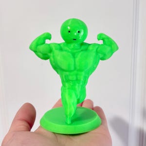 Buff Strong Smiski GLOW in the DARK Figurine | 3D Printed Funny Gifts ...