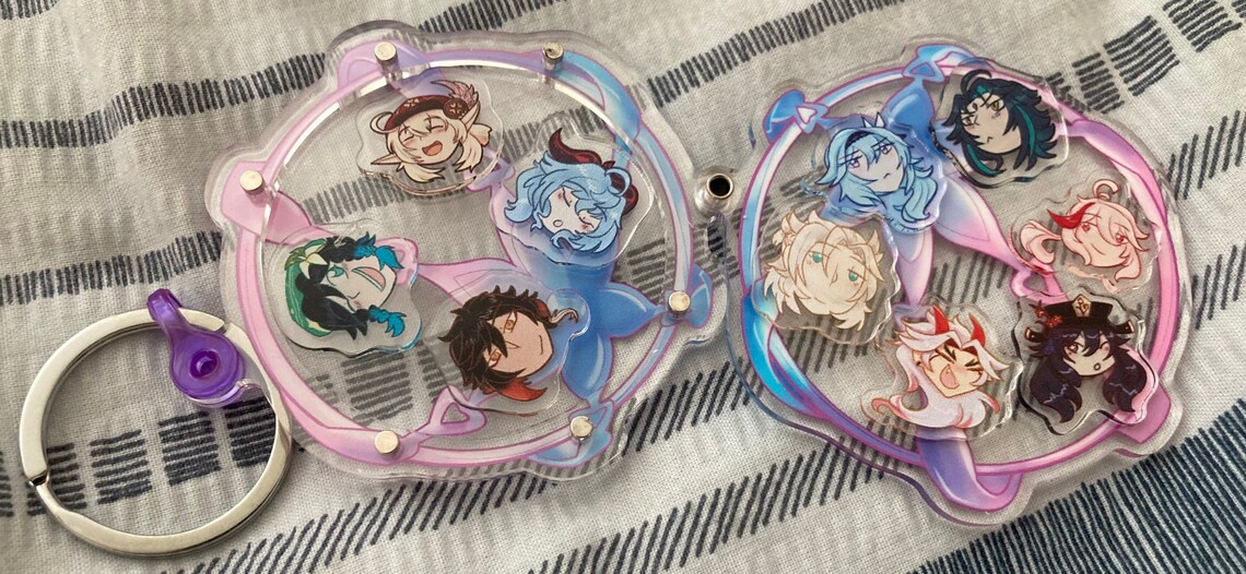 Choose Your Team Genshin Shaker Charms - Etsy