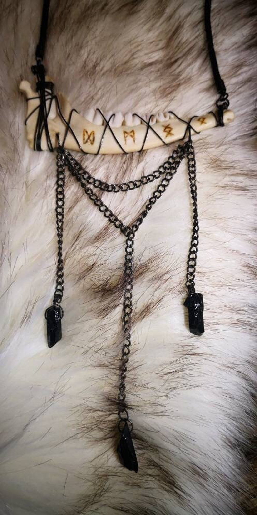 Jaw Bone Necklace, Taxidermy Necklace, Pagan, Witchcraft Jewellery ...