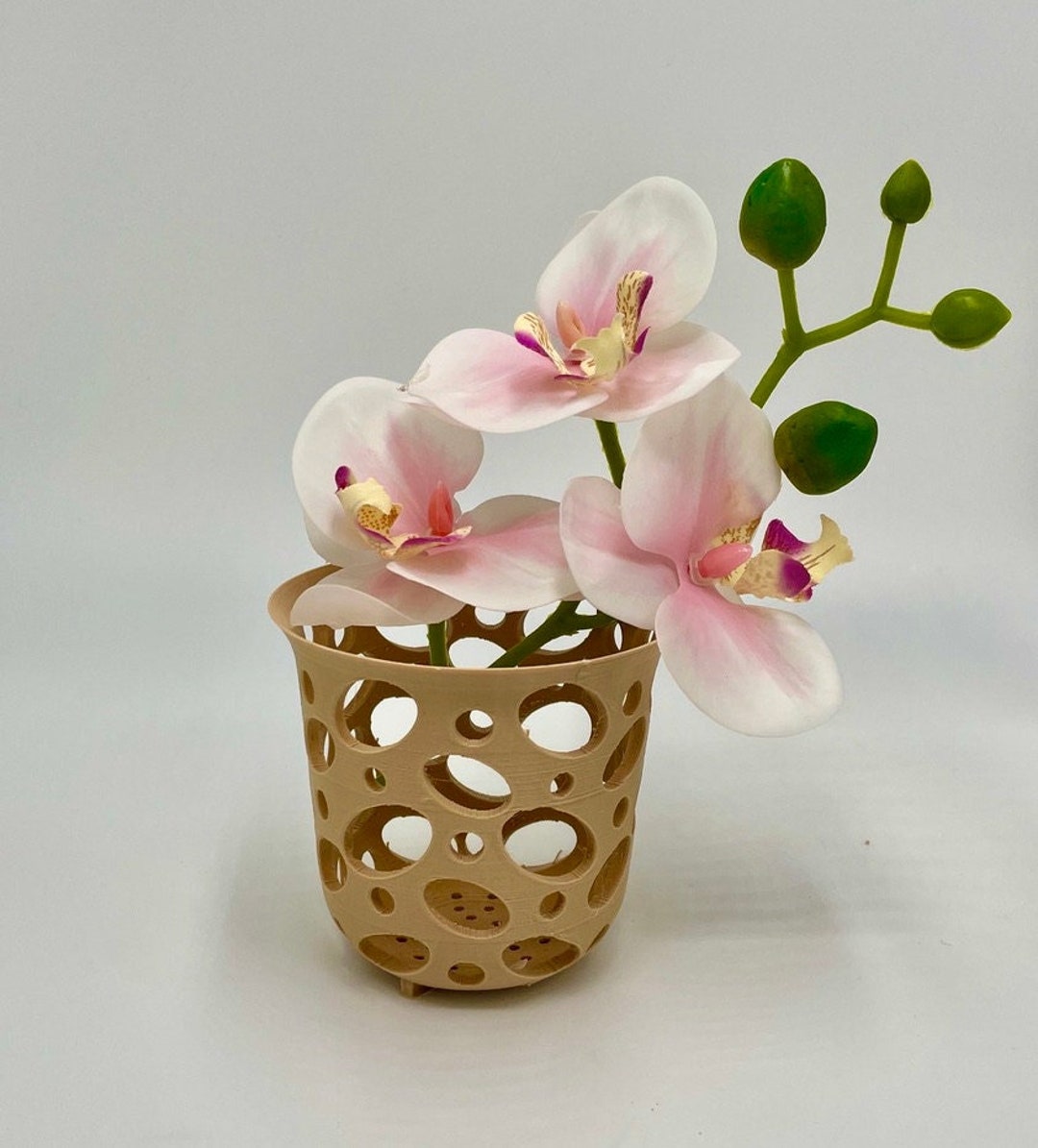 Unique Orchid Pot Planter for Orchids and Flowers 3D Printed, Geometric ...