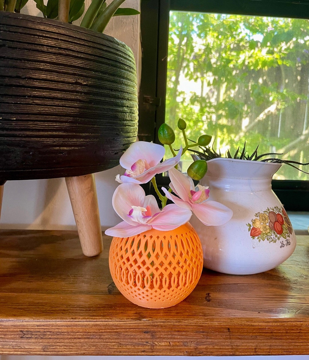 Unique Orchid Pot Planter for Orchids and Flowers 3D Printed, Geometric ...