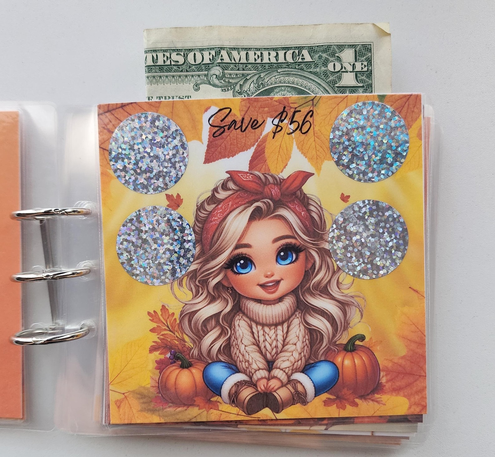 Fall Savings Scratch off Challenge Mini Book Blonde - Etsy