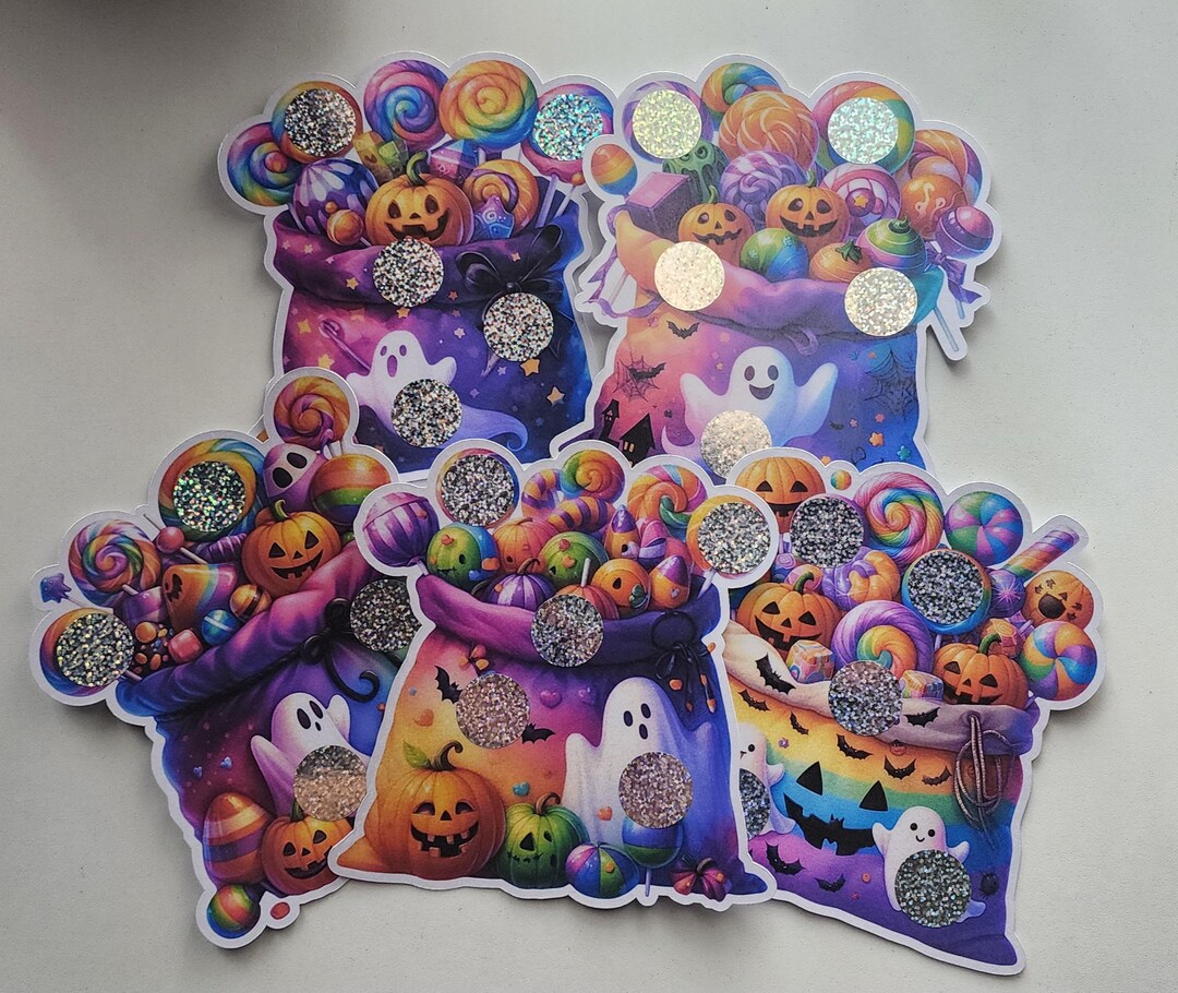 Spooky Bags Scratch off Challenges - Etsy
