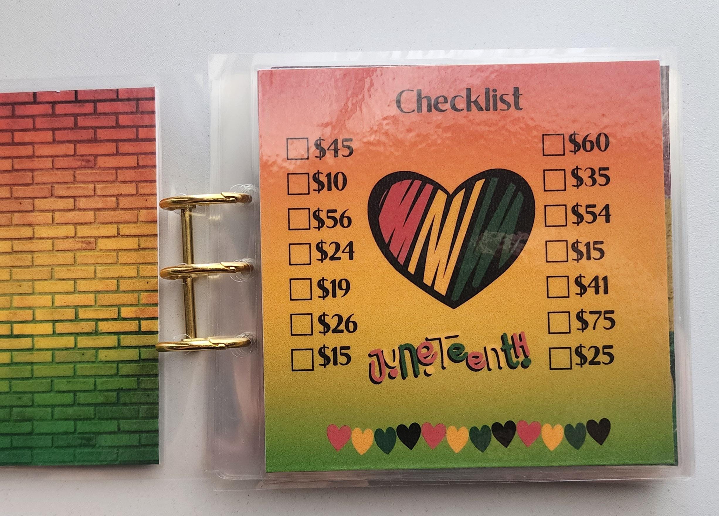 Juneteenth Savings Challenge Mini Book - Etsy