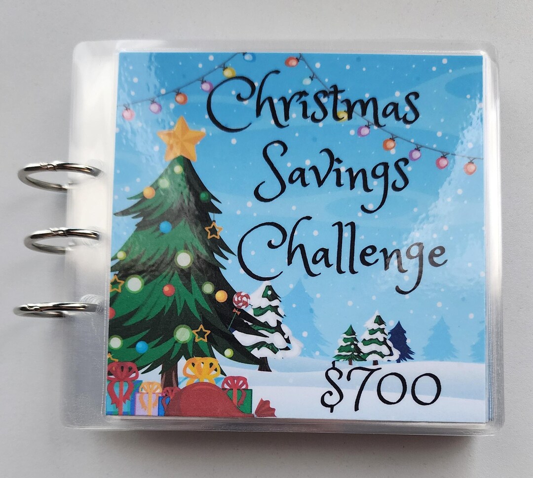 Christmas Savings Challenge Mini Book Blonde - Etsy