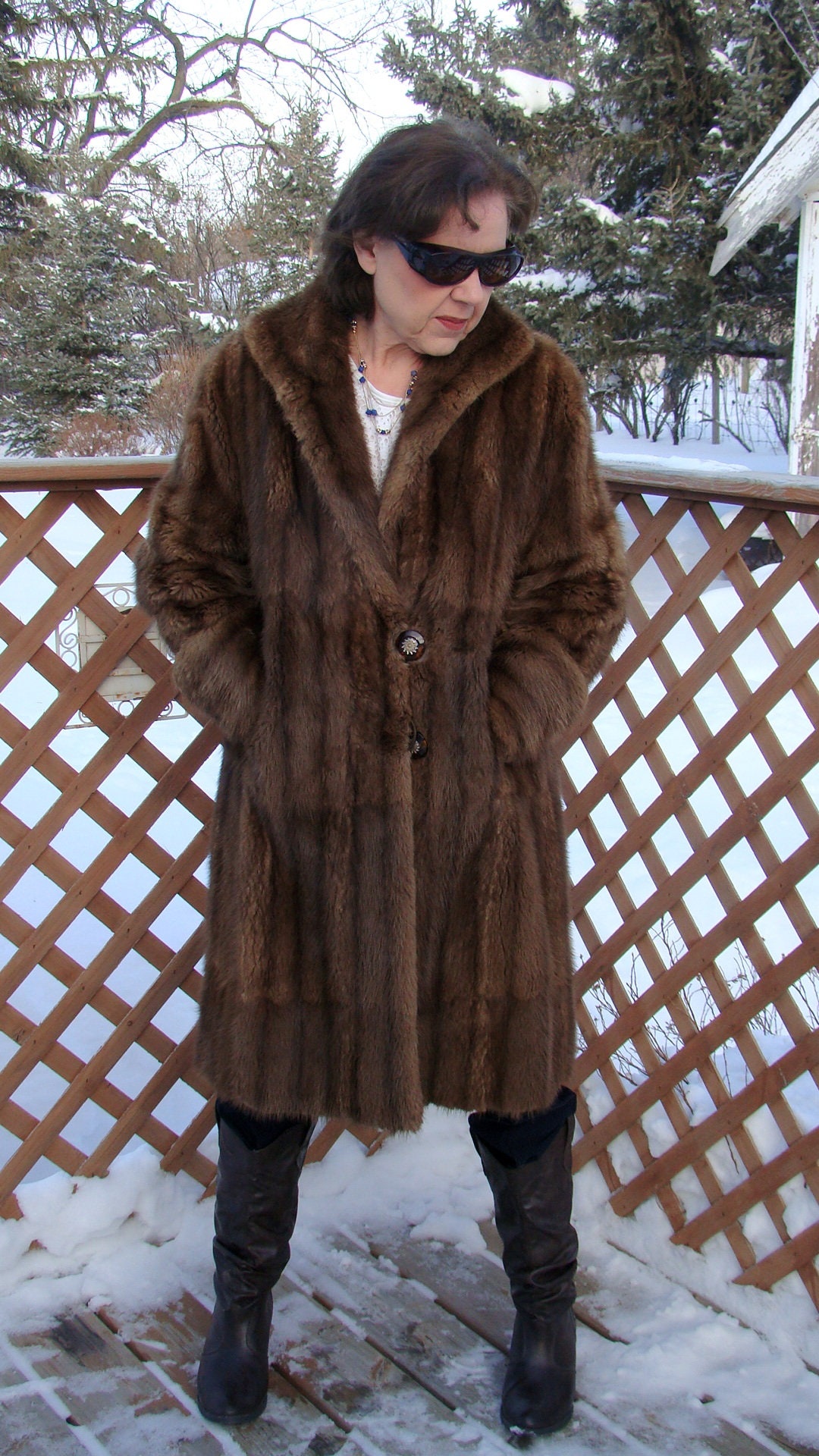 Vintage-fabulous Ladies Full-length Mink Coat. Perfect. - Etsy