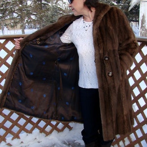 Vintage-fabulous Ladies Full-length Mink Coat. Perfect. - Etsy