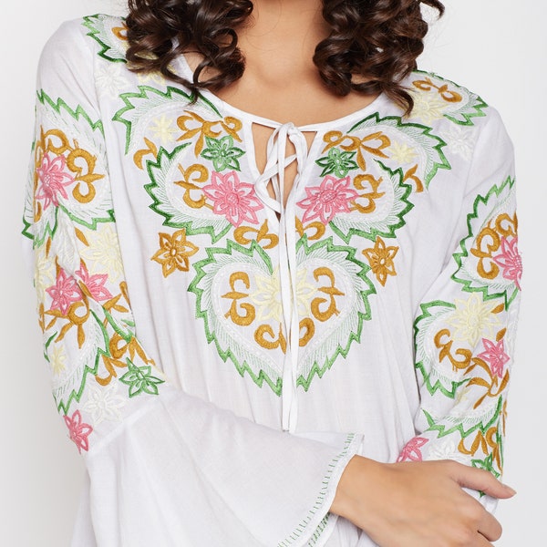 Embroidered Tunic - Etsy