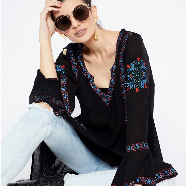 Embroidered Tunic - Etsy
