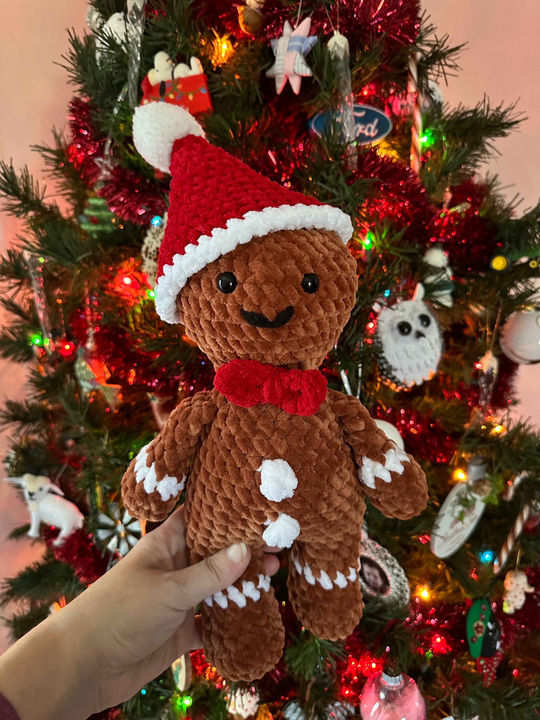 Crochet Gingerbread Man Plushie, Gingerbread Stuffie,stuffed Toy, Gift ...