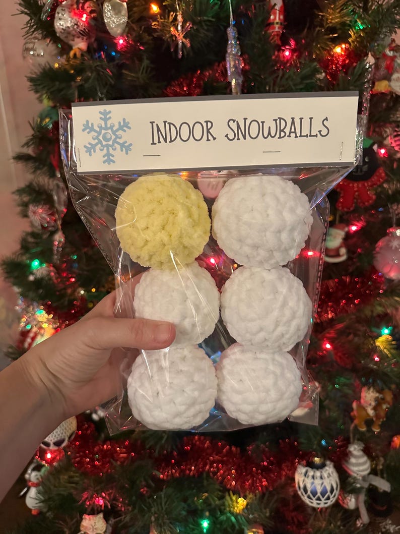 Crochet Indoor Snowballs - Etsy