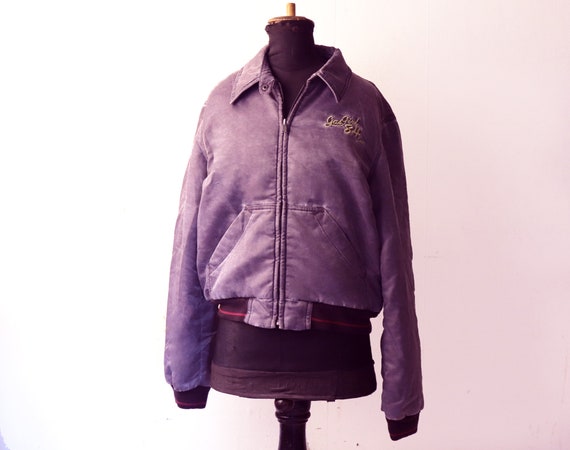 vintage GAS bomber jacket 1980's-90's, women's embroi… - Gem