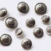 Anchor Marine Vintage Silver Metal Shank Buttons / Set of 4 Big and 6 ...