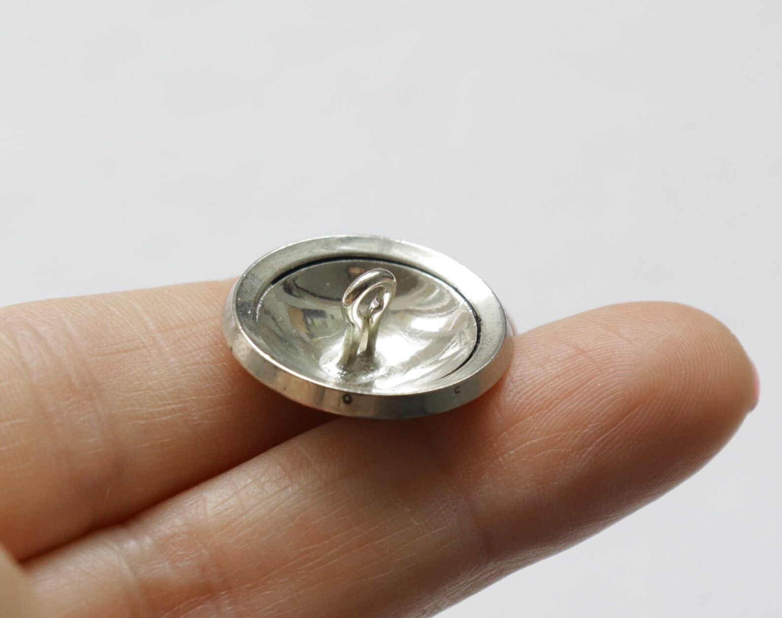 Anchor Marine Vintage Silver Metal Shank Buttons / Set of 4 Big and 6 ...