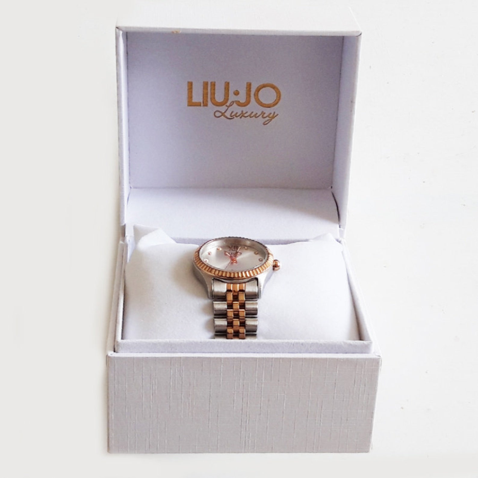 Liu Jo Women's Watch/ Luxury Time Collection TLJ1223 Tiny Gold Rose and ...
