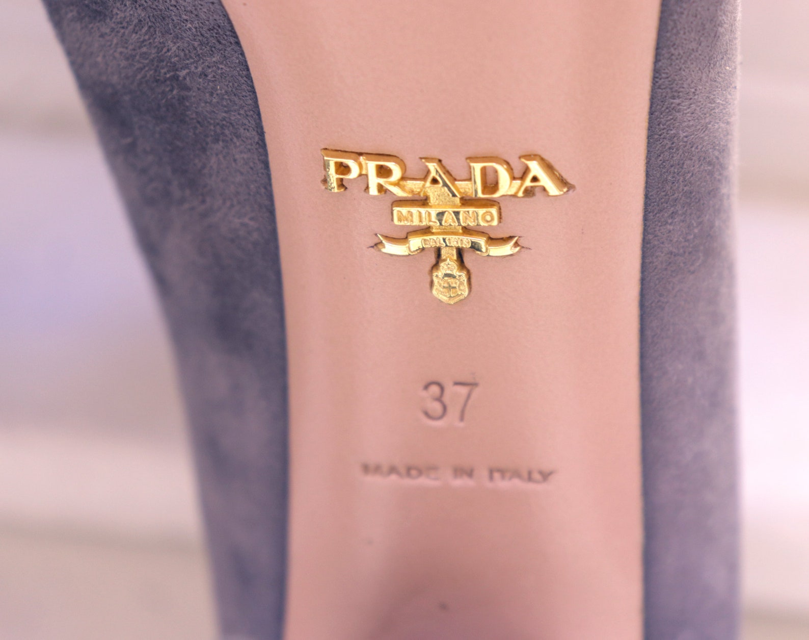 Prada Gray Suede Ankle Boots, Suede Heeled Ankle Booties, Vintage Prada ...