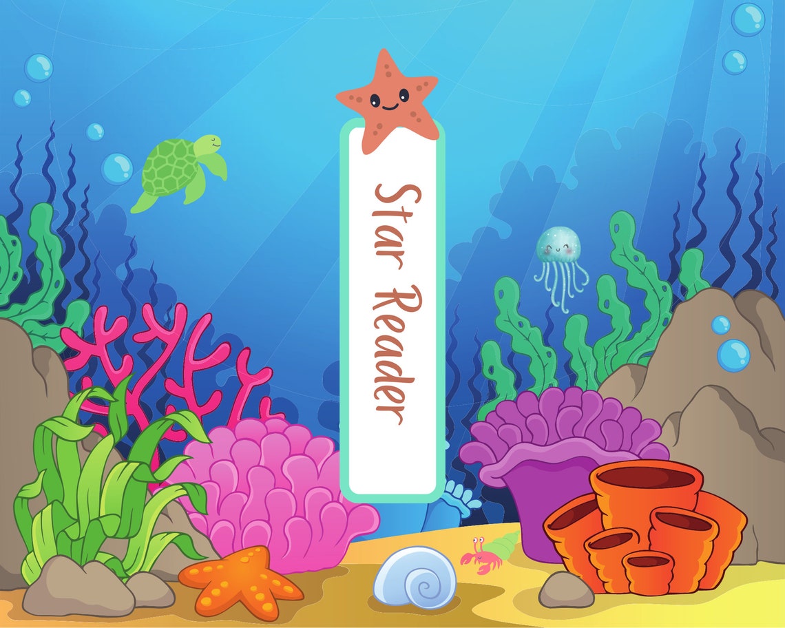 Printable Bookmarks for Kids, Under the Sea Bookmarks, Cute Printable ...