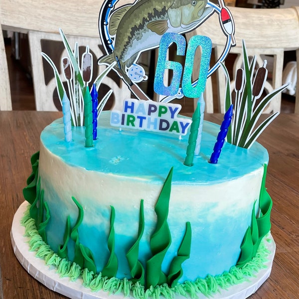 Fish Cake Topper - Etsy