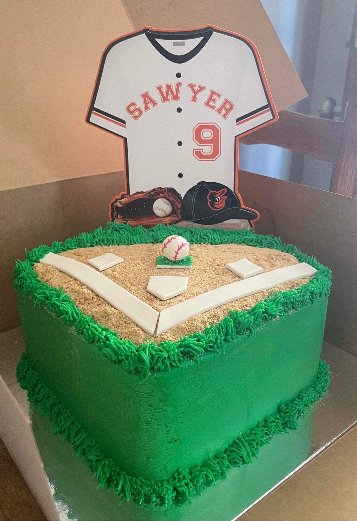 Baseball Jersey Cake Topper, Personalized Baseball Cake Topper Keepsake ...