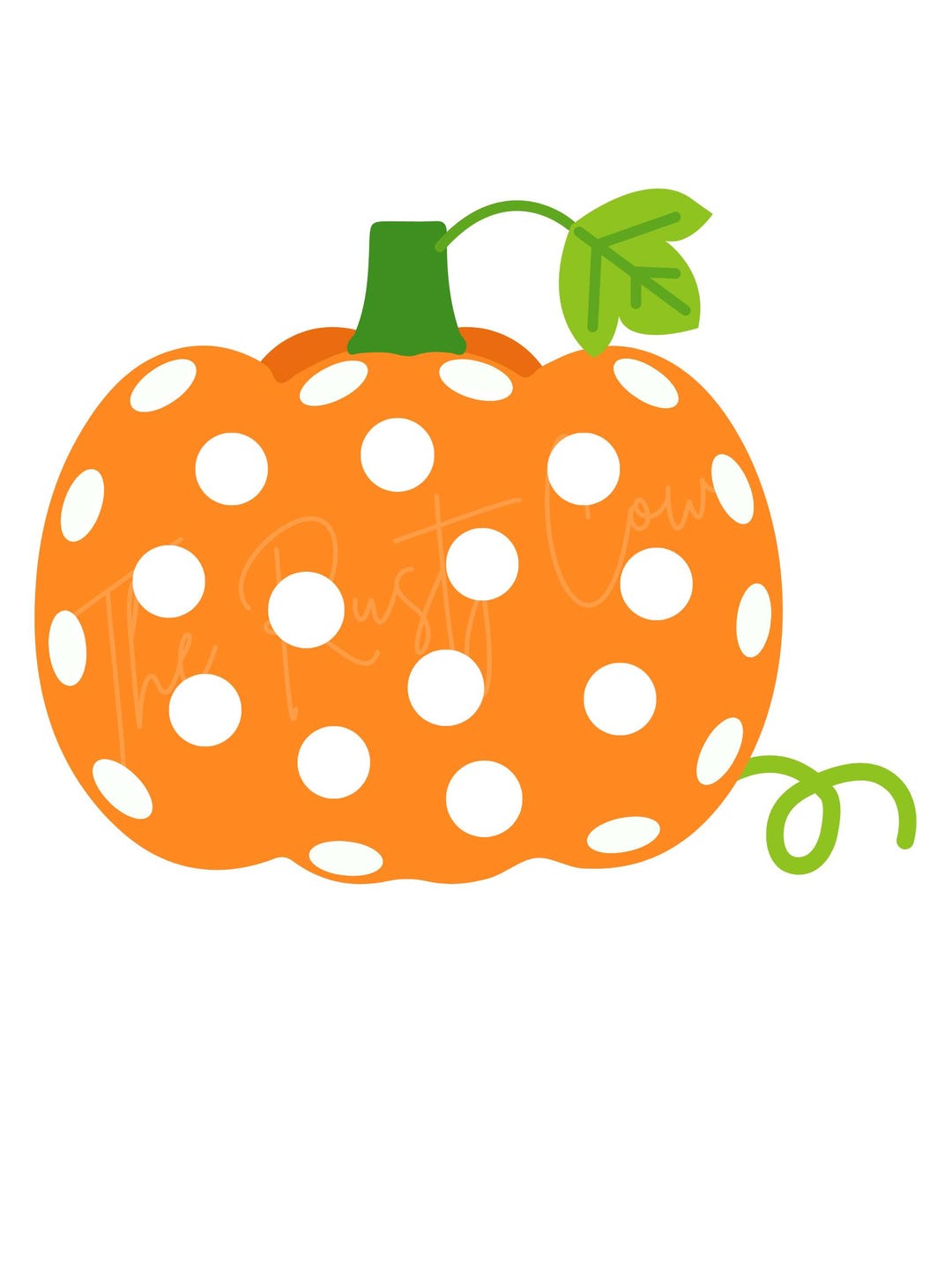 Pickleball Pumpkin PNG | Fall Sublimation Design | Polka Dot Pumpkin ...