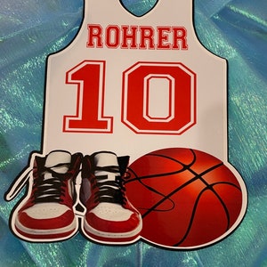 Custom Basketball Jersey Cake Topper, Personalized Basketball Cake ...