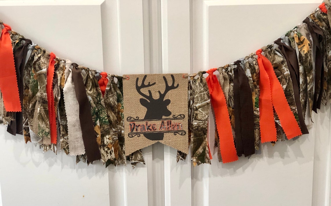 Camo Deer Birthday Banner, Realtree Hunting Party Decor - Etsy